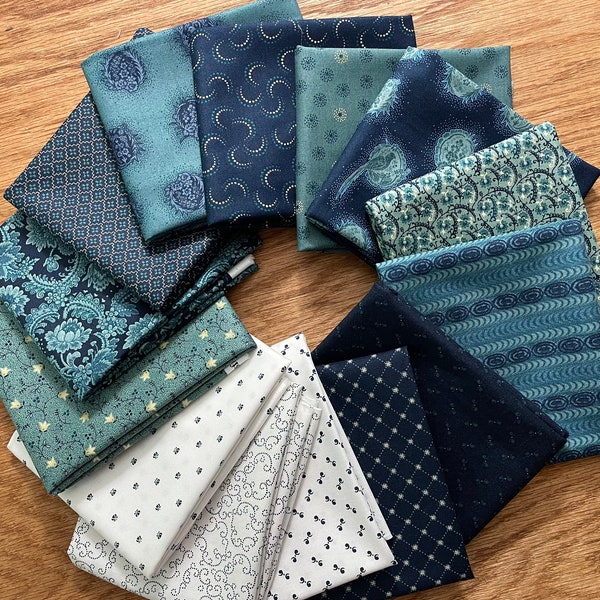 Blue Willow Fabric - Etsy