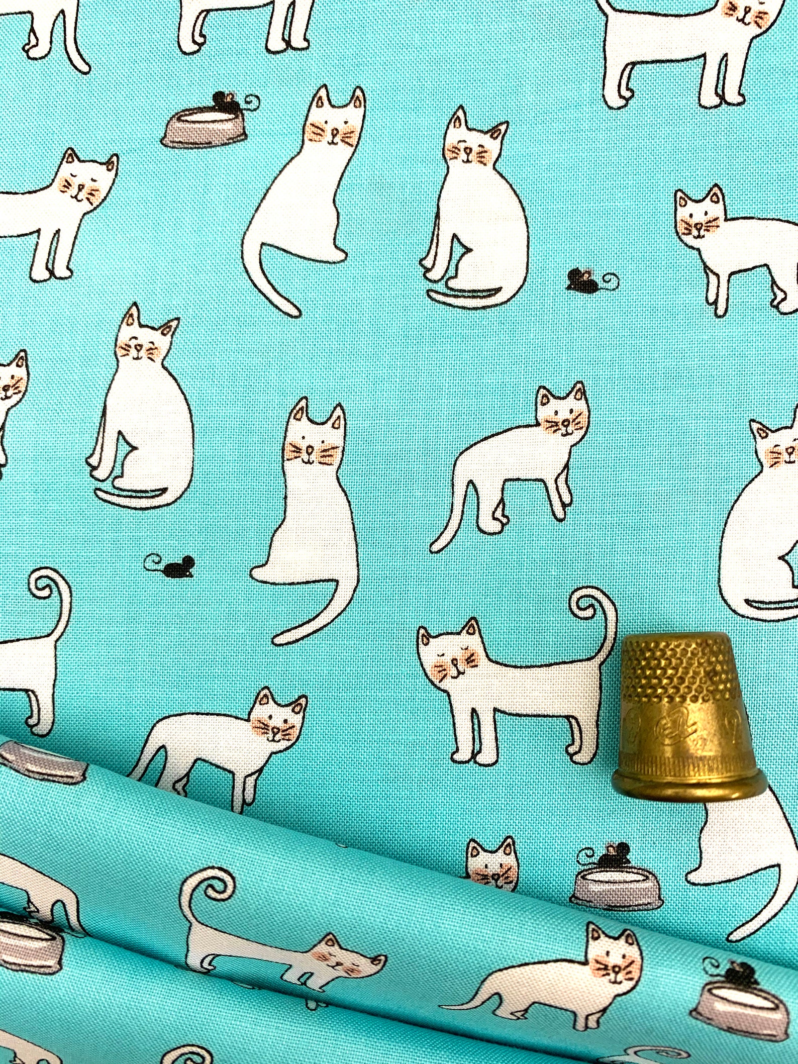 Clever Cat DC8197 SKYX D Michael Miller Fabrics | Etsy