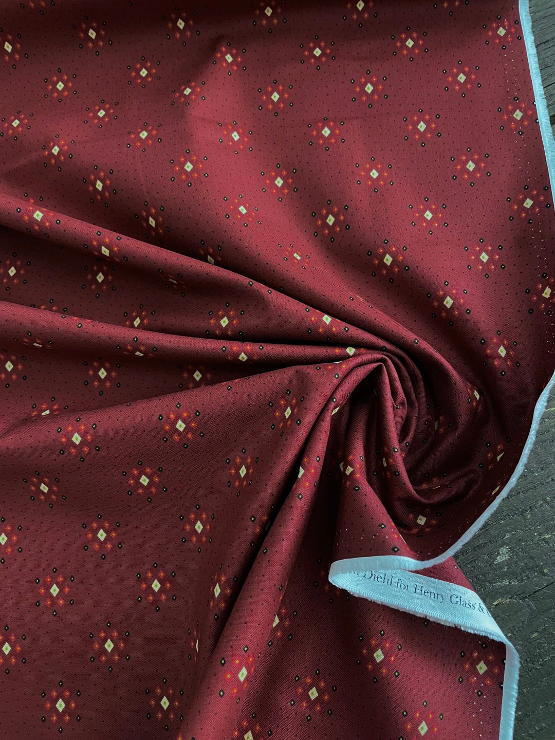 Quiet Grace 918 88 Cranberry Diamond Clusters Kim Diehl Henry Glass ...