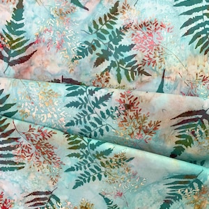 Aquarius N2839-536 Fern Bali Batik Handpaints Hoffman Fabrics - Etsy