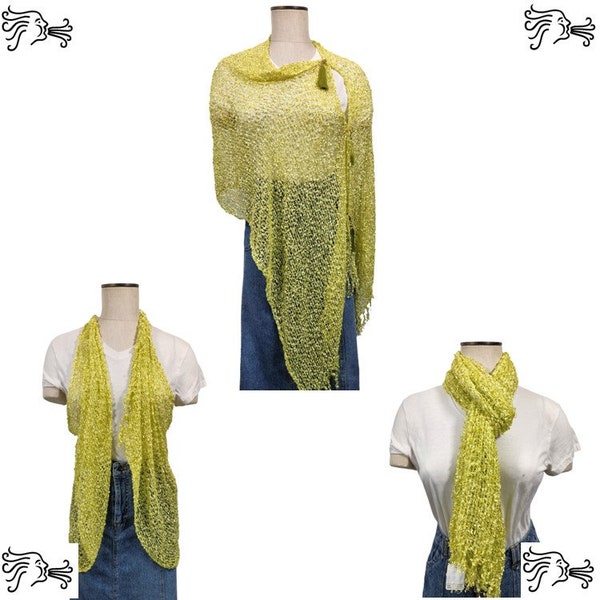 Chartreuse Scarf - Etsy