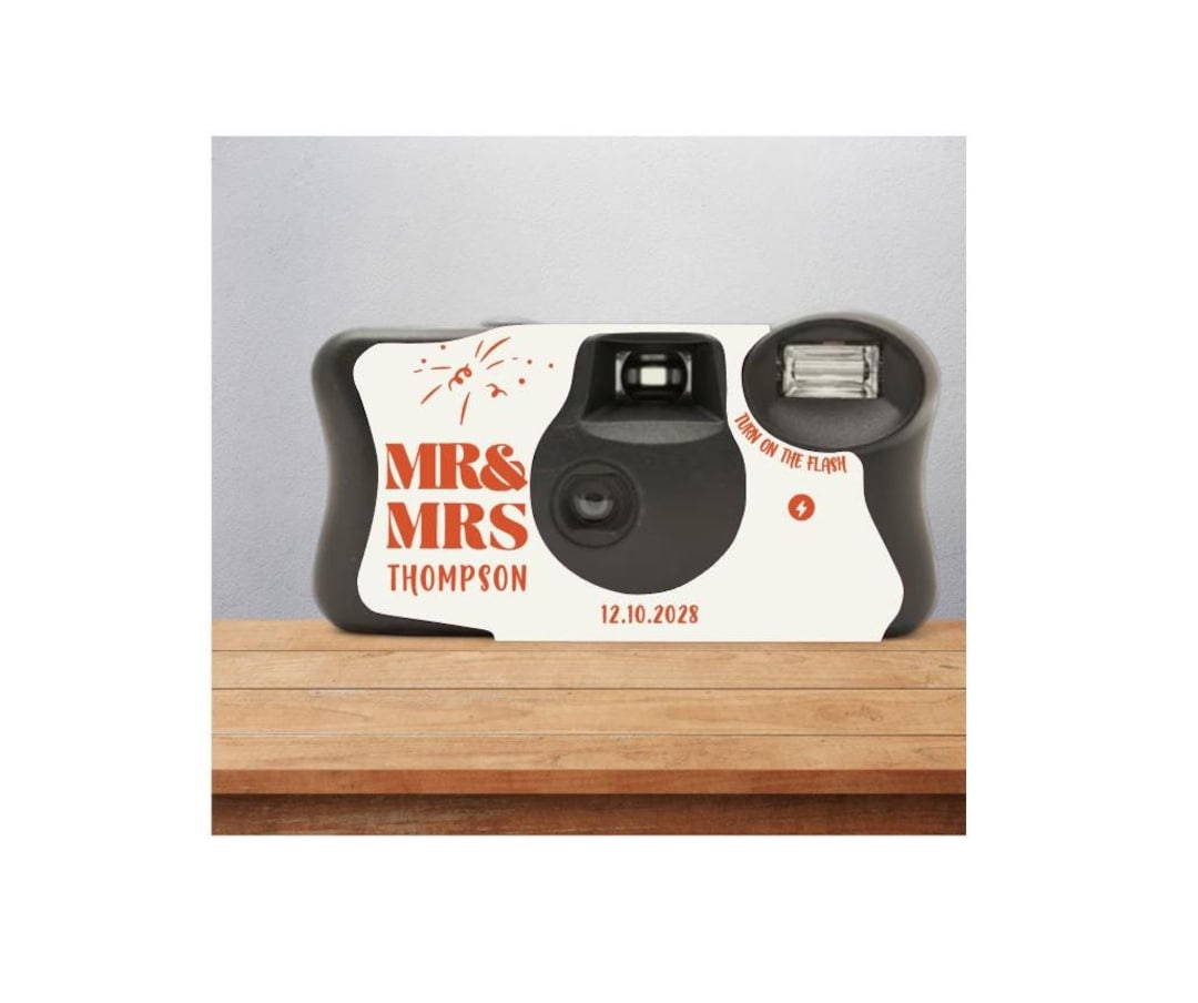 10 Kodak Disposable Camera Wrap Covers, Camera Stickers, Personalised ...