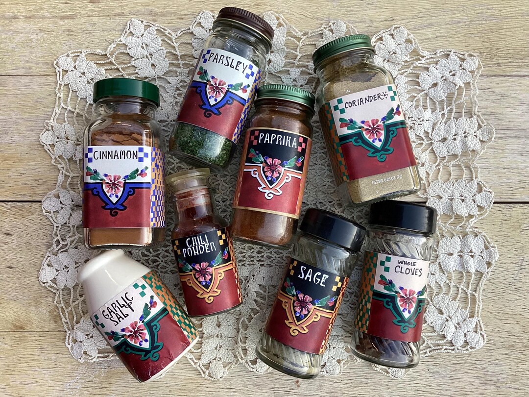 Inspired Spice Jar Labels, Set of 4 Pages - Etsy