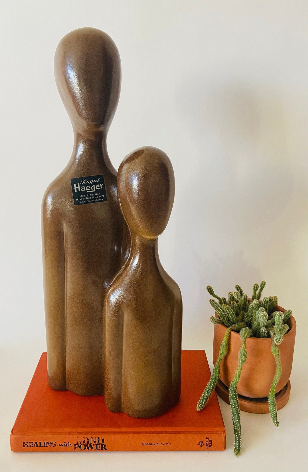 Royal Haeger Pottery 16 Sculpture of Couple Man Woman Postmodern Art ...