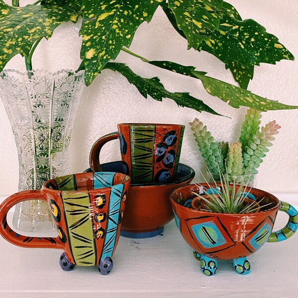 Funky Pottery - Etsy