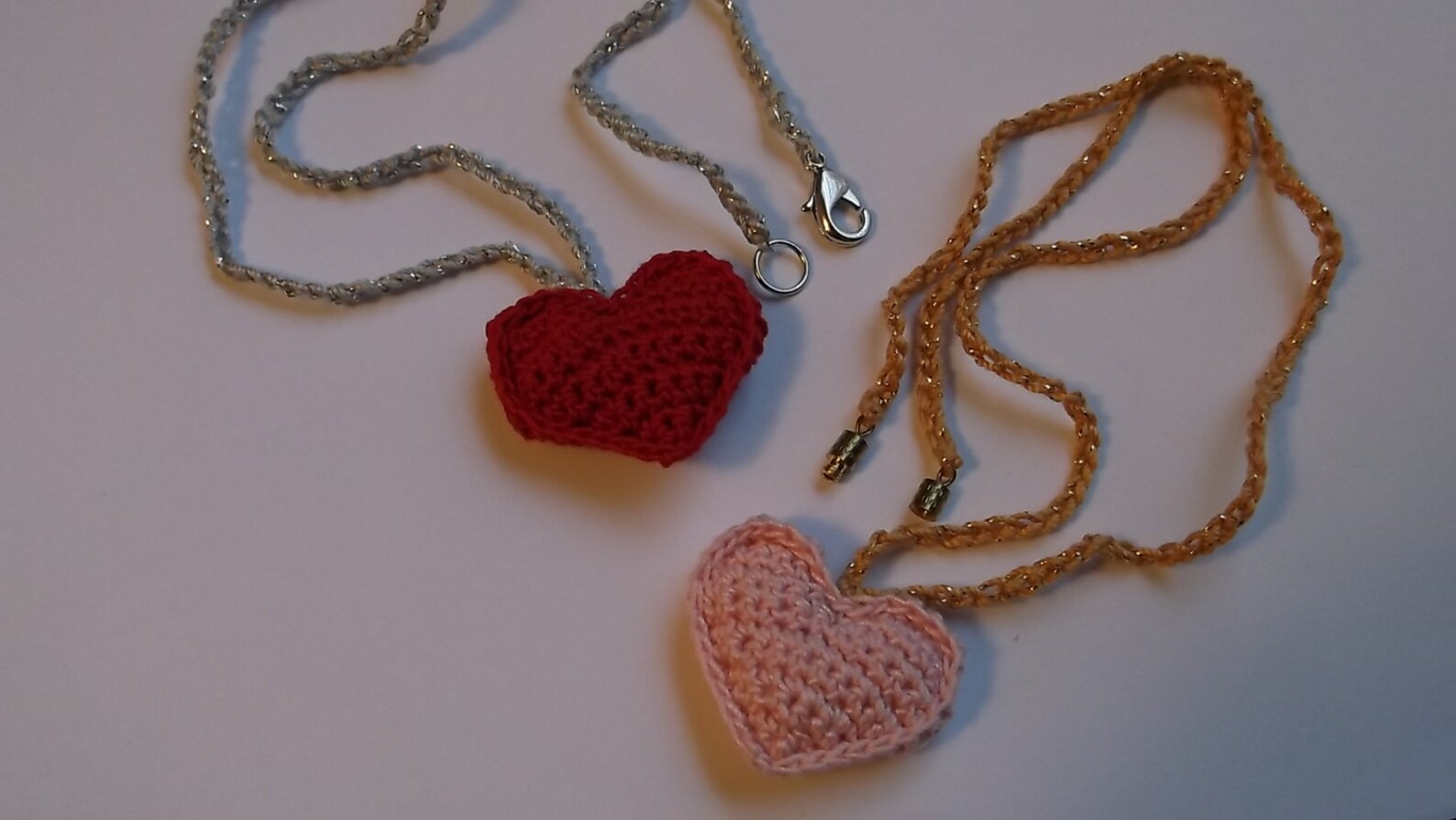 Crochet Heart Necklace PDF Pattern - Etsy