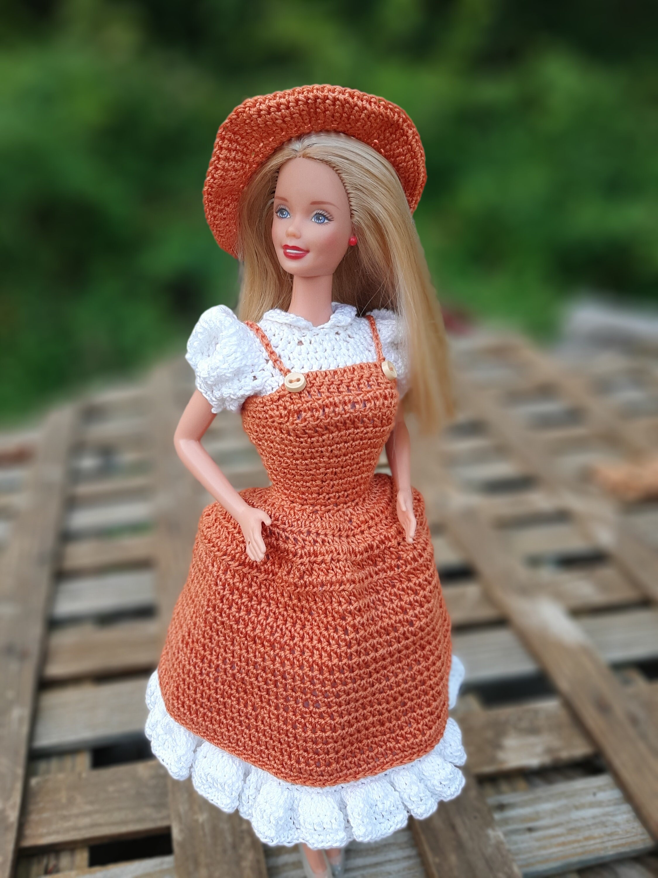 PDF Pattern Crochet Barbie Jumper Dress With Hat - Etsy