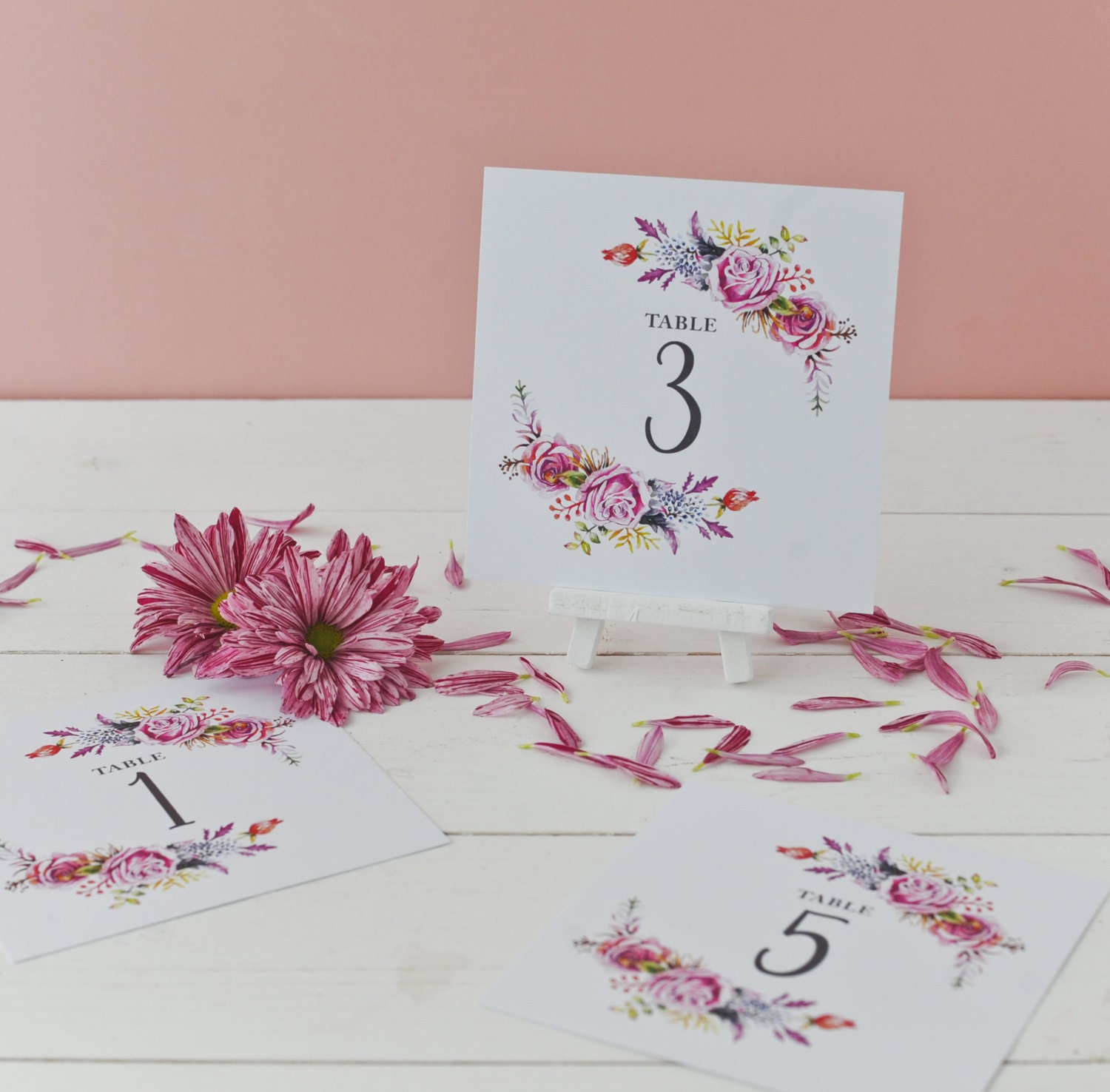 Watercolour Table Names, Print Your Own, PDF Digital File - Etsy UK