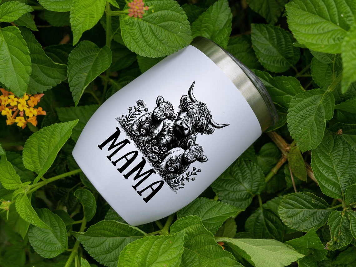 Highland Cow Mom and Baby Svg Bundle Mothers Day - Etsy