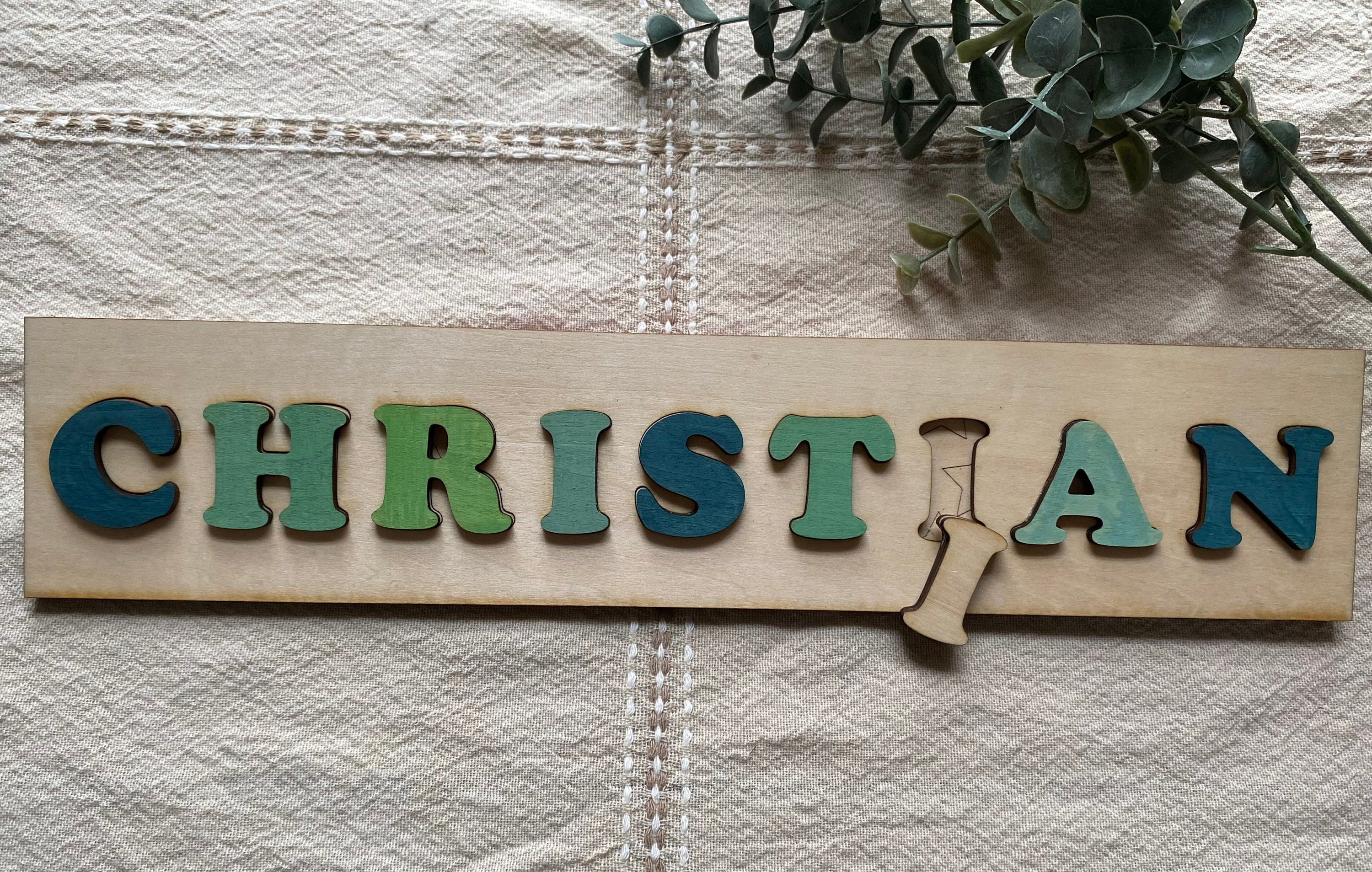 Name Puzzle SVG File | Glowforge SVG | Laser Cut File | Digital ...