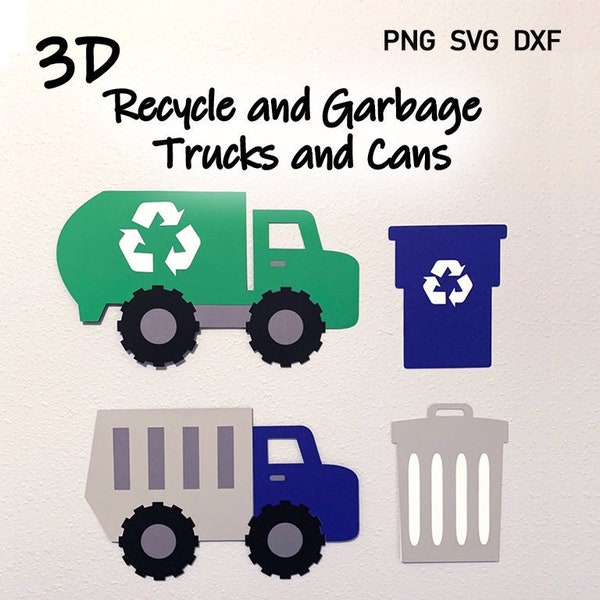 Garbage Truck Svg - Etsy