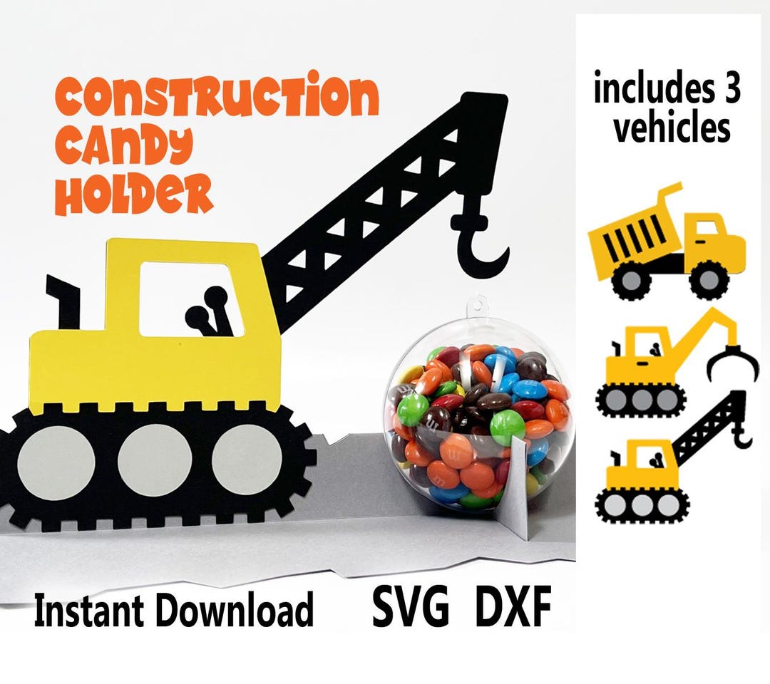 Construction Birthday Party Favors or Decoration. Construction Bundle ...
