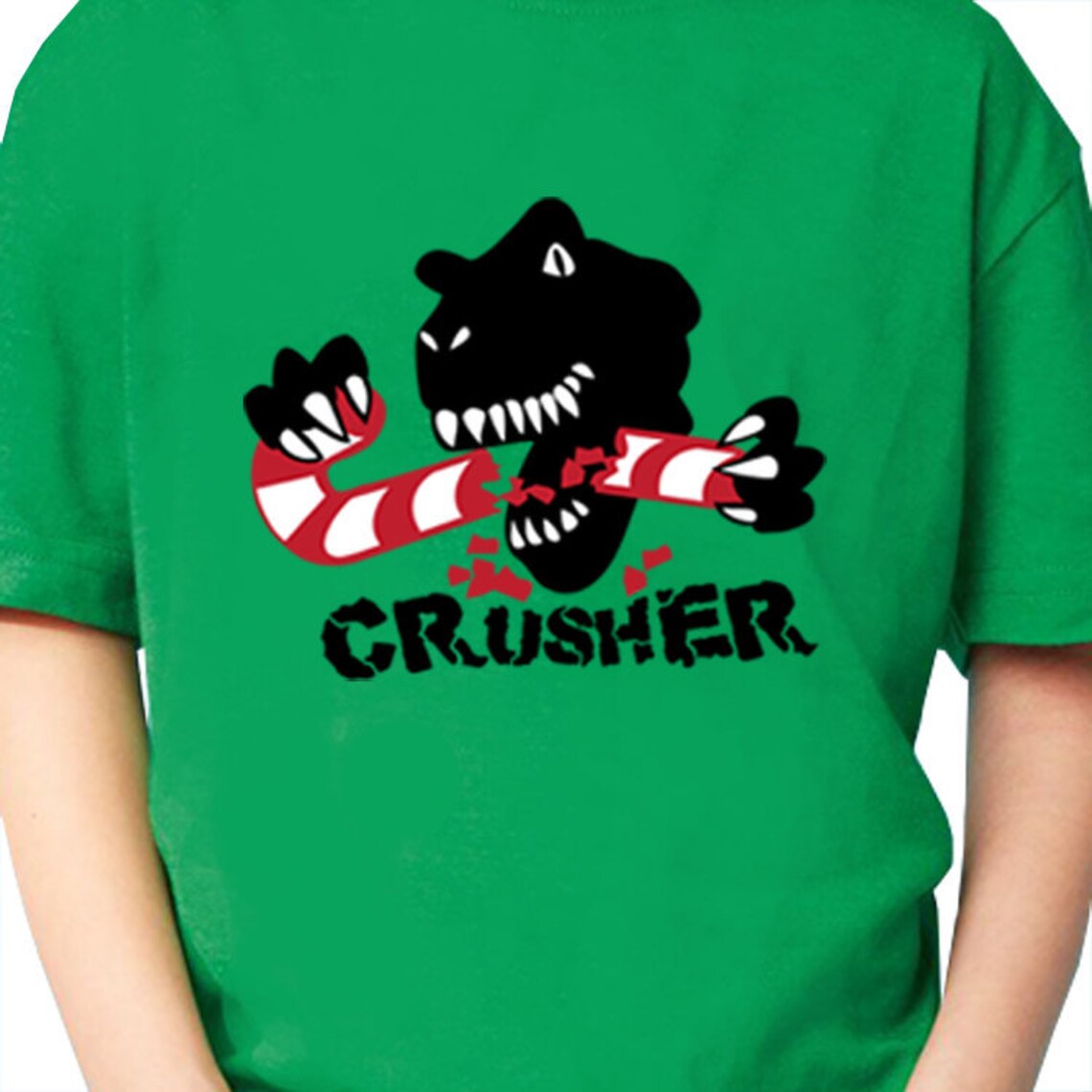 Dinosaur Crushing Candycane - Instant Download Digital Files for Kids ...