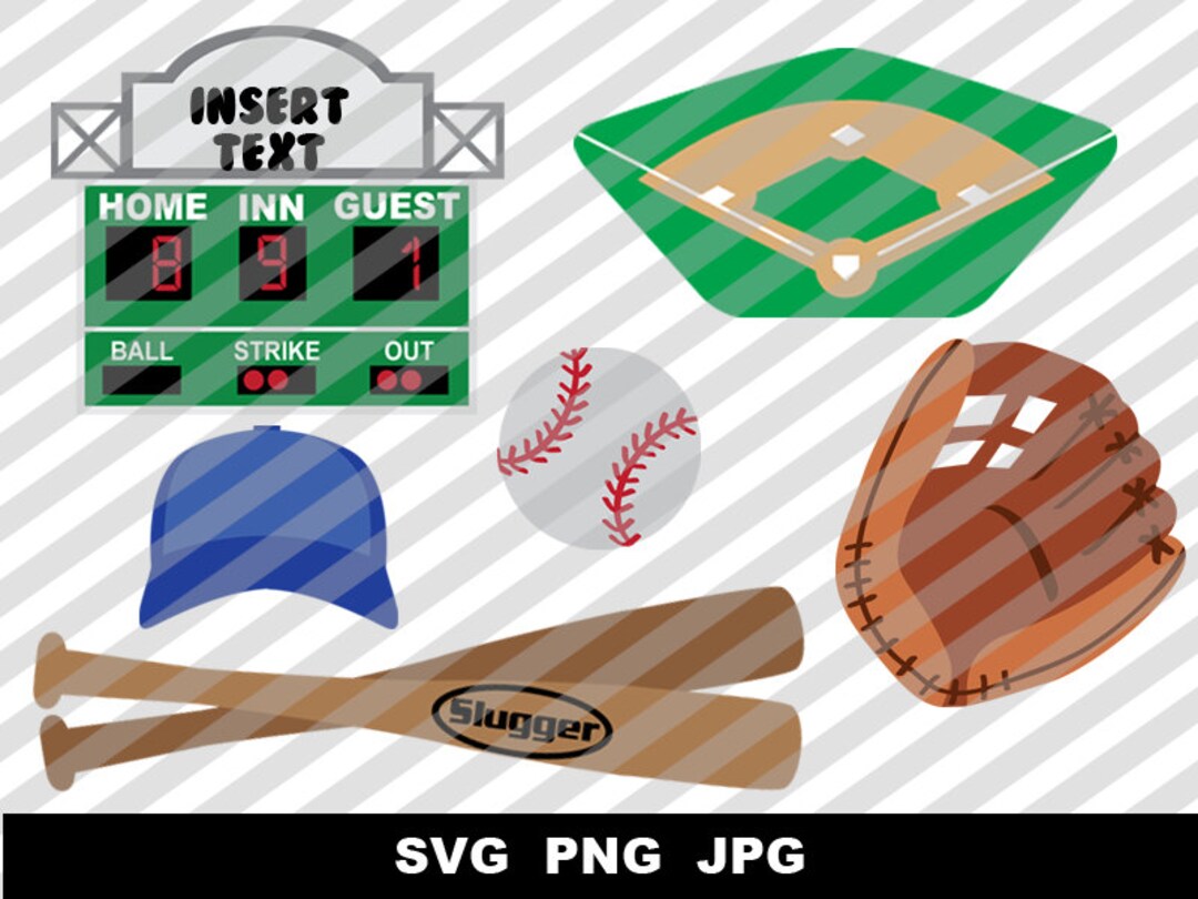 Baseball Theme for Parties or Wall Hangings. Instant Download Digital ...