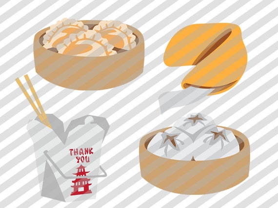 Asian Food Dim Sum Fun digital files for making t-shirts or | Etsy