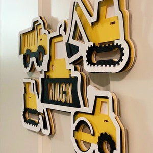 Construction Vehicles. Digital File SVG, DXF. 5 Layers - Cut Files (for ...