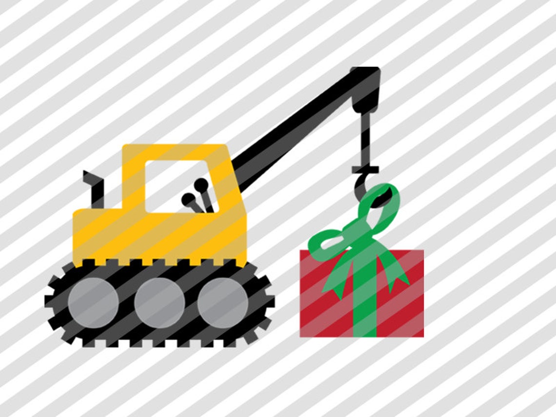 Christmas Construction Vehicles--instant Download Digital Files for ...