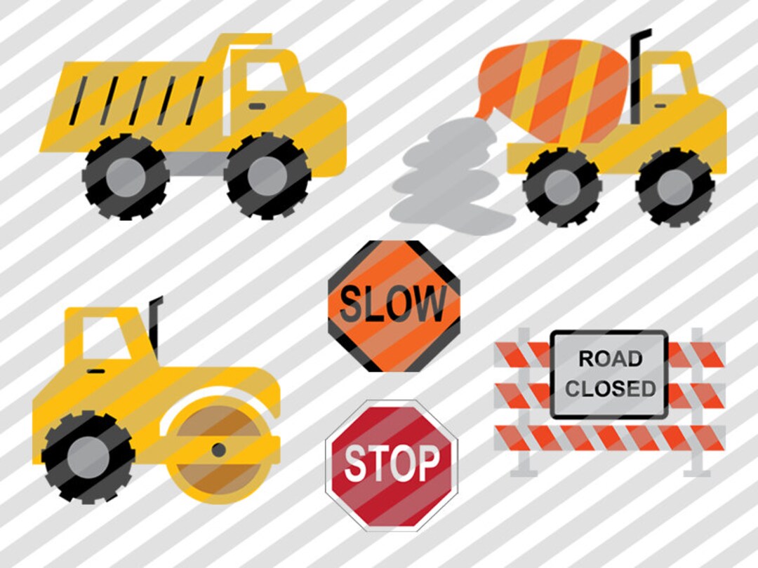Road Construction - Digital Files for Kids T-shirts, Greeting Cards ...