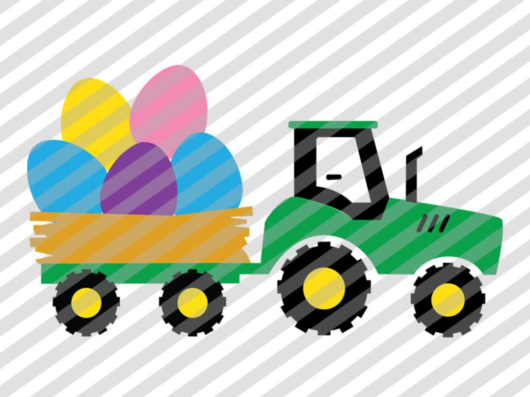 Easter Egg Tractor - Instant Download Digital File for Kids T-shirts ...