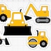 Construction Vehicles. Digital File SVG, DXF. 5 Layers - Cut Files (for ...