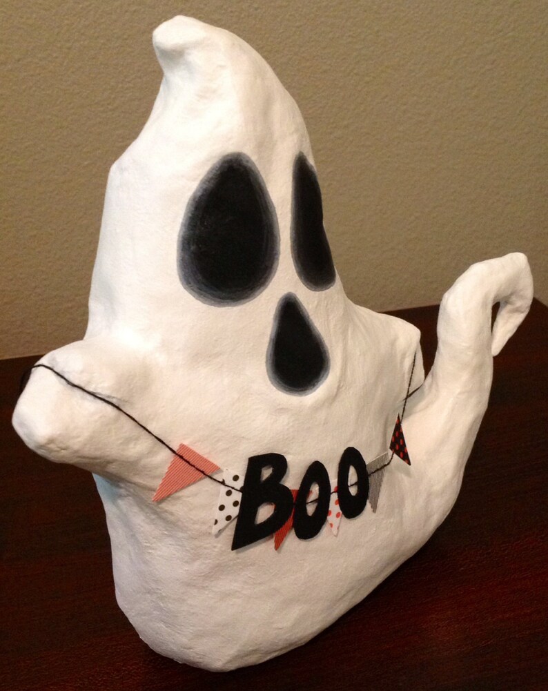 Halloween Paper Mâché Ghost Sculpture - Etsy