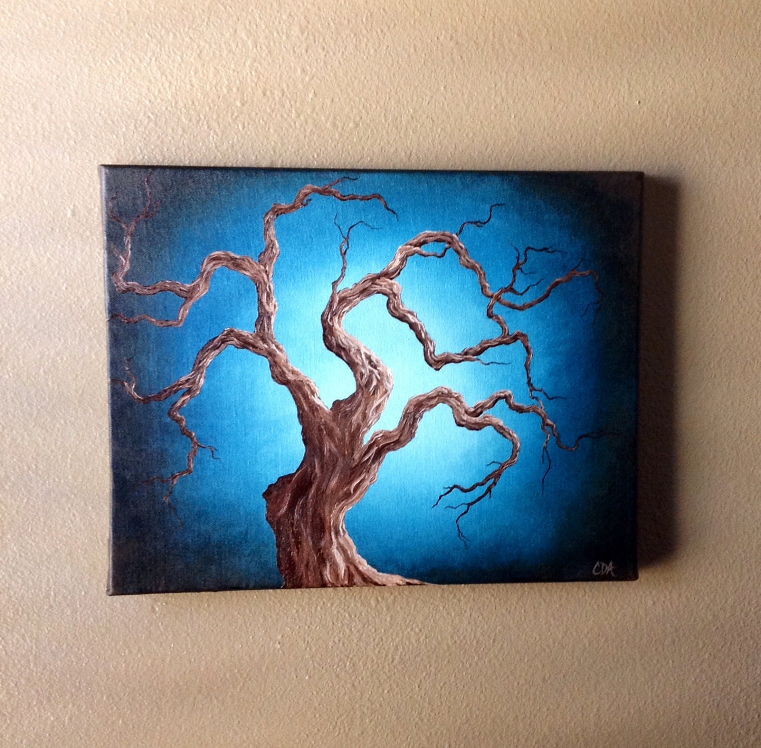 Creepy Tree Oil Painting - Etsy