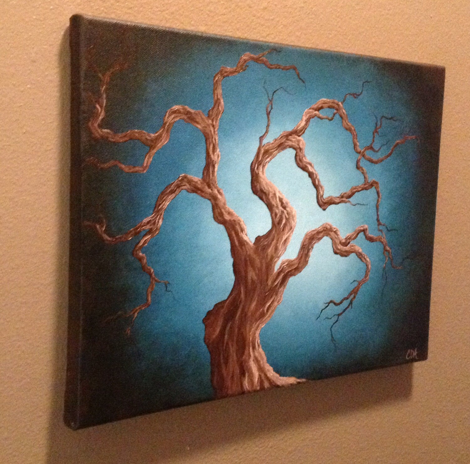 Creepy Tree Oil Painting - Etsy