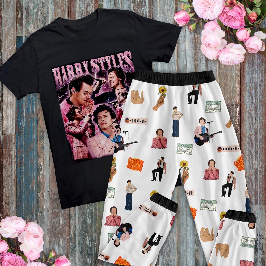 Harry Styles Pajamas Set, Personalized Family Pajamas, Family Christmas ...