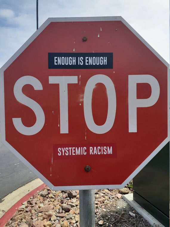 Stop Systemic Racism Sicker Set / Black Lives Matter / | Etsy