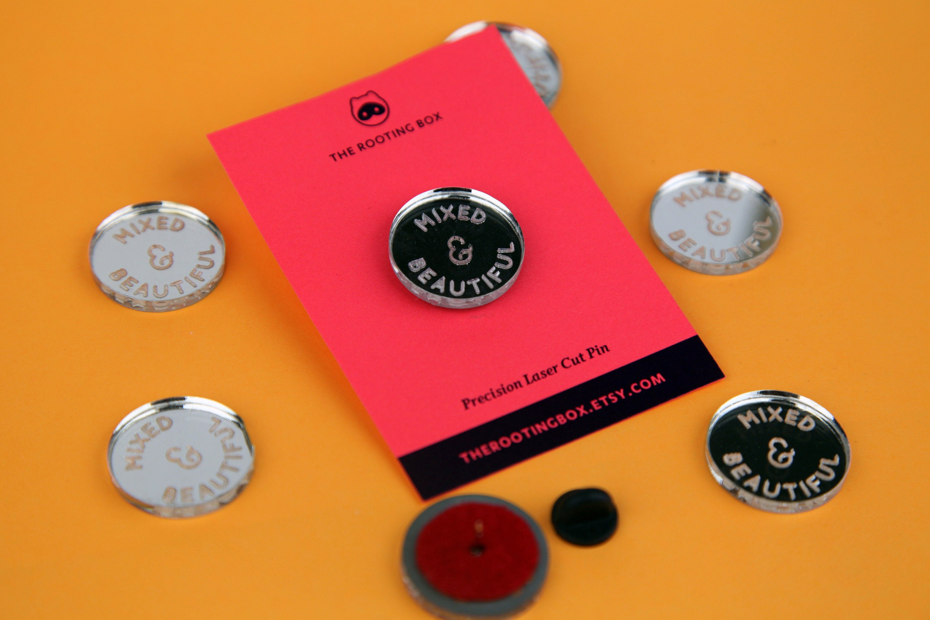 Mixed & Beautiful Laser-cut Pin | Etsy
