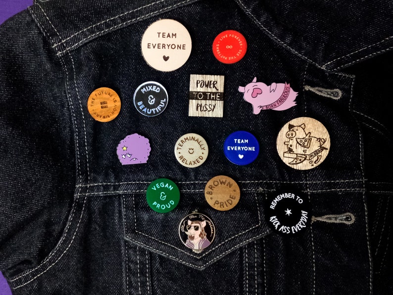 Kick Ass Laser Cut Pin Etsy