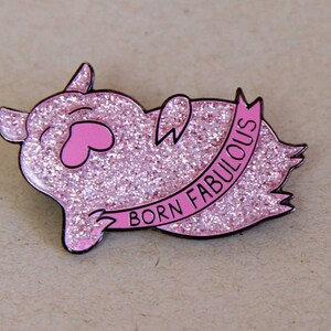 Born Fabulous Cloisonné Enamel Pin / 1.75 Pig Pin - Etsy