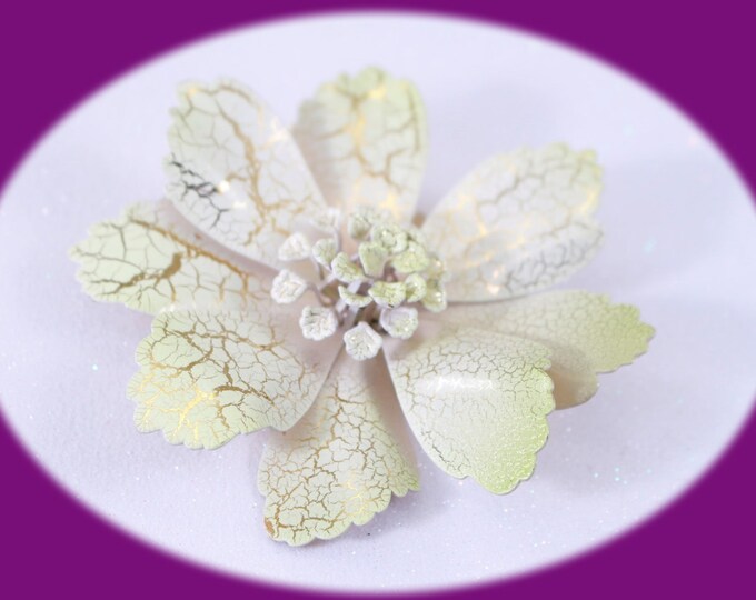 Vintage Flower Brooch Flower Pin Vintage Flower Pin Unique - Etsy