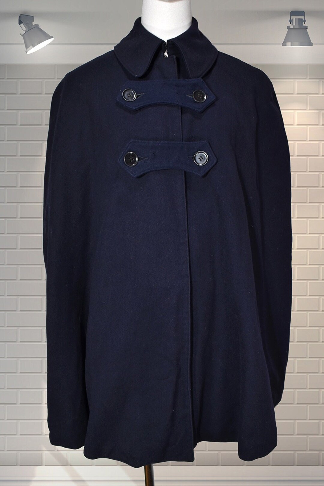 Original Vintage WW2 Wartime 1940s American Wool Nurses Cape BRUCKS One ...