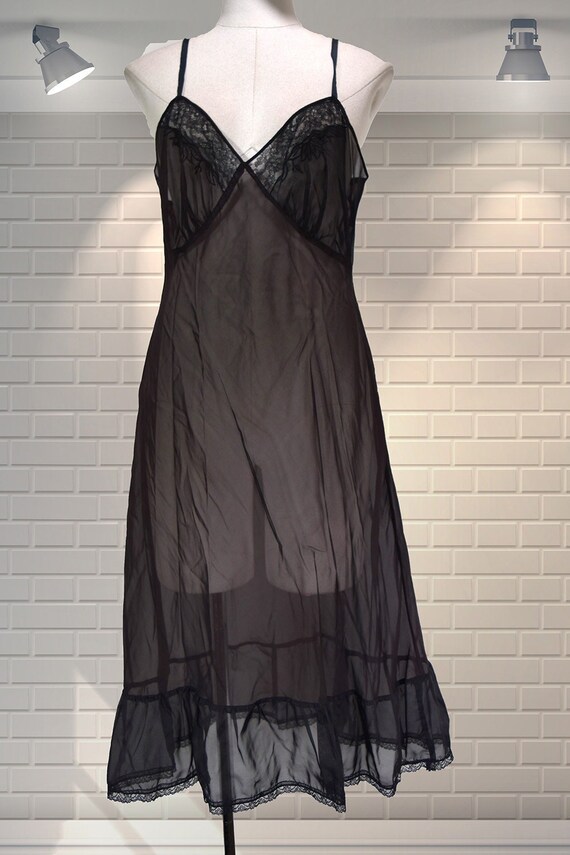 beautiful 1950s sheer black - Gem