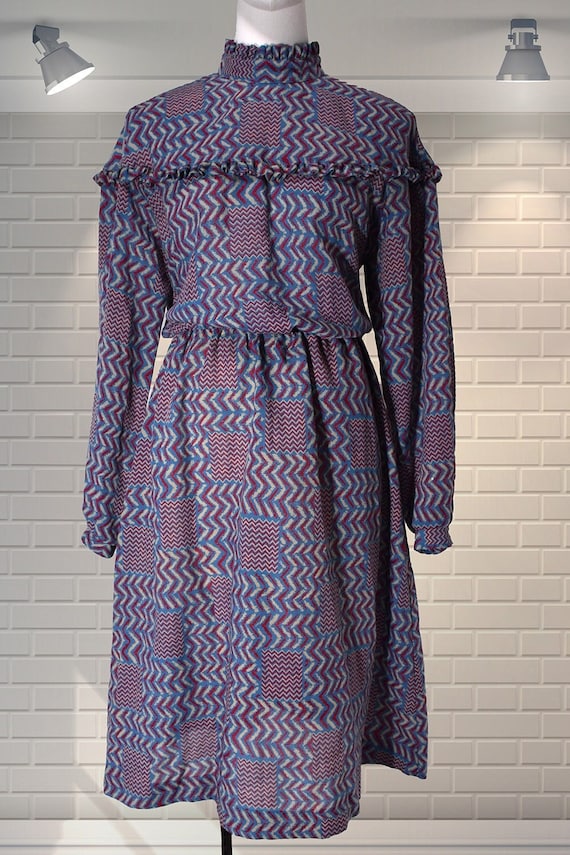 Cute Cottagecore Vintage 1980s High Neck Edwardian St… - Gem