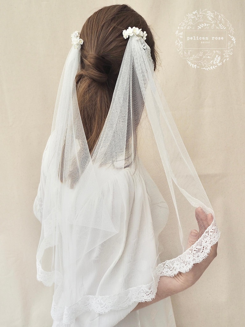 TT Blossom Drape Veil Trinity Lace, Drape Veil, Drape Wedding Veil ...