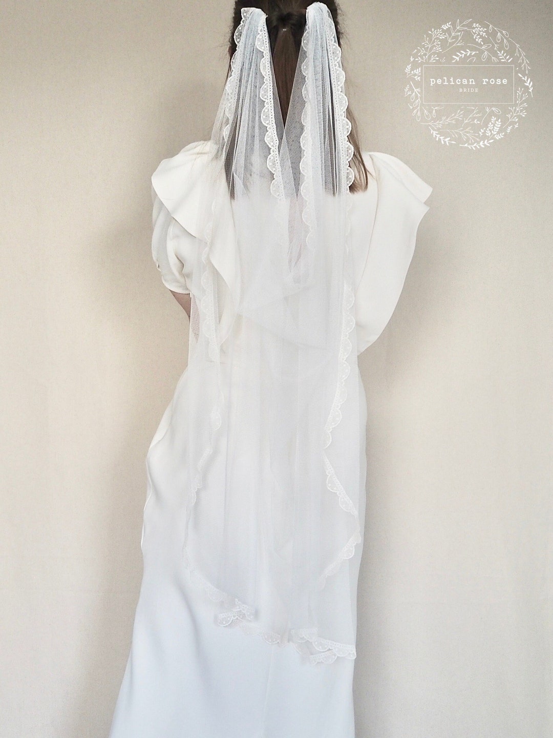 Drape Veil, Sustainable Veil, Draping Veil, Draped Wedding Veil, Boho ...