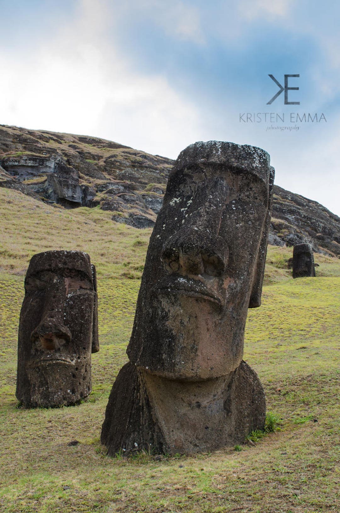 Duo at the Quarry | Easter Island, Chile ~ Moai, Statue, Carving, Bird ...