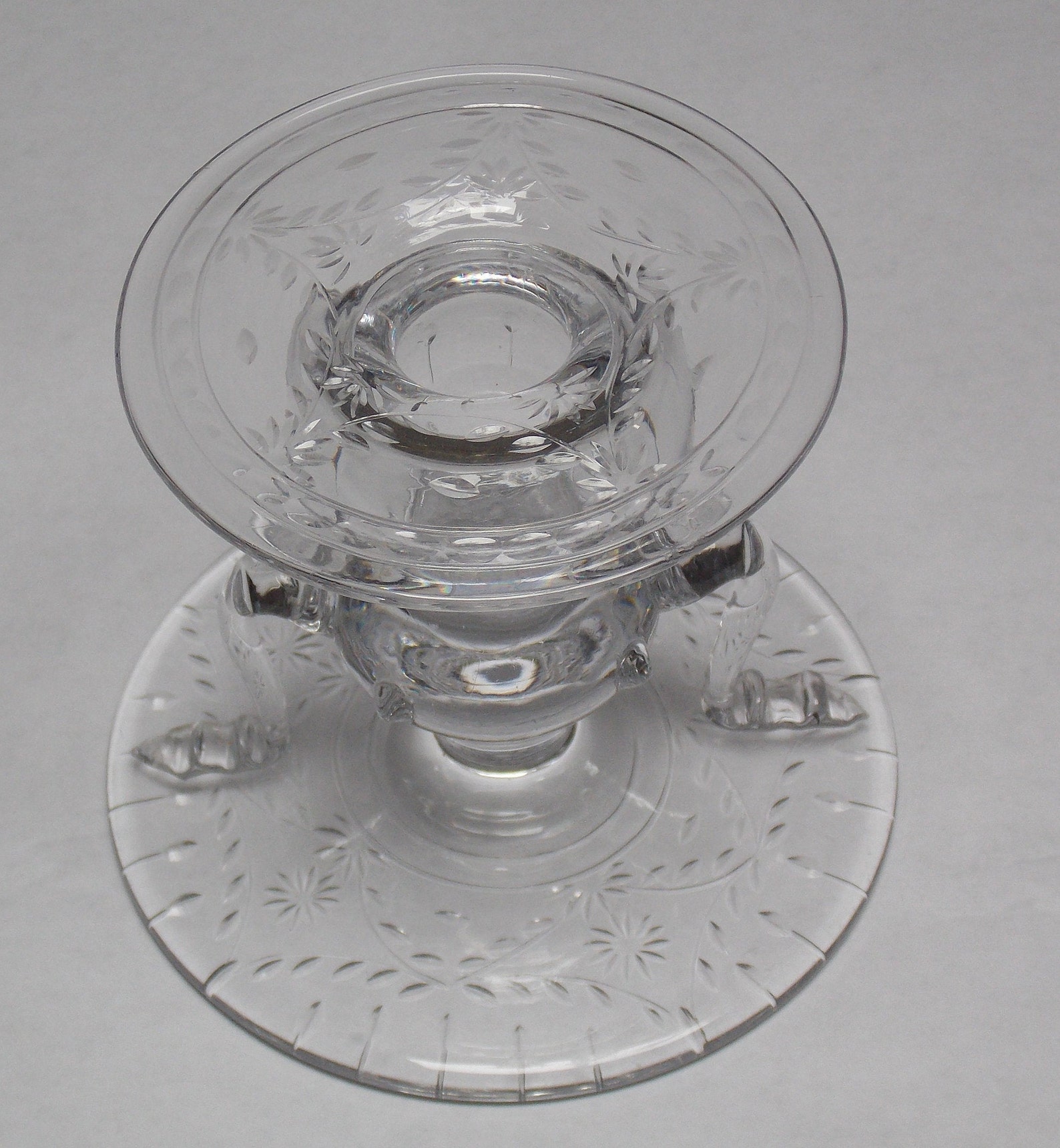 Elegant Steuben Crystal Candlesticks - Etsy