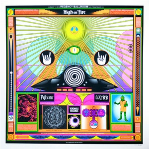 High on Fire Gig Poster - San Francisco 2015 Silkscreen 24x24" by Ross ...