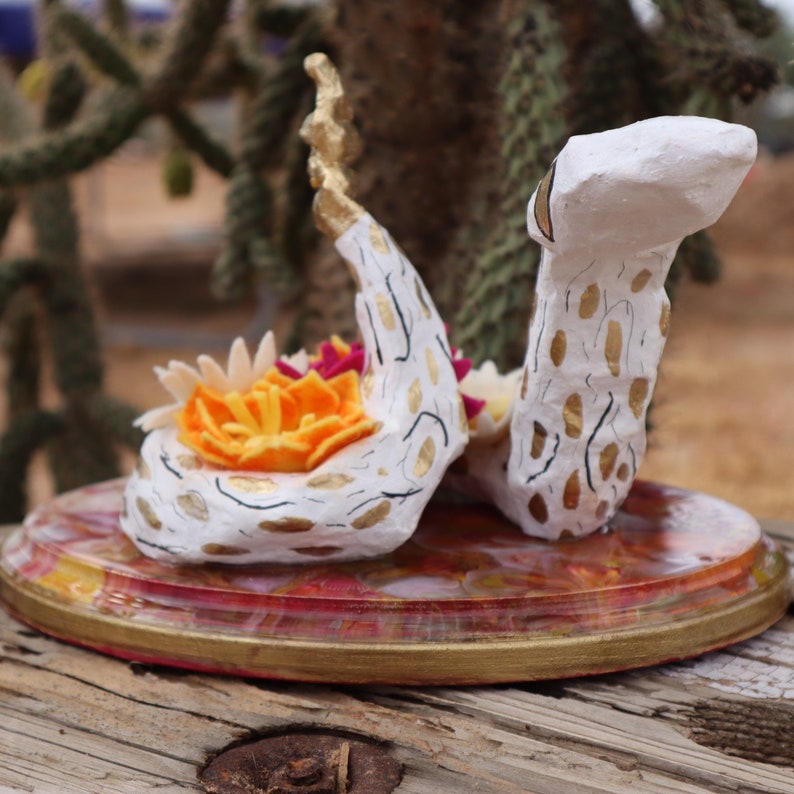 Paper Mache Rattlesnake Sculpture Table/shelf Art - Etsy