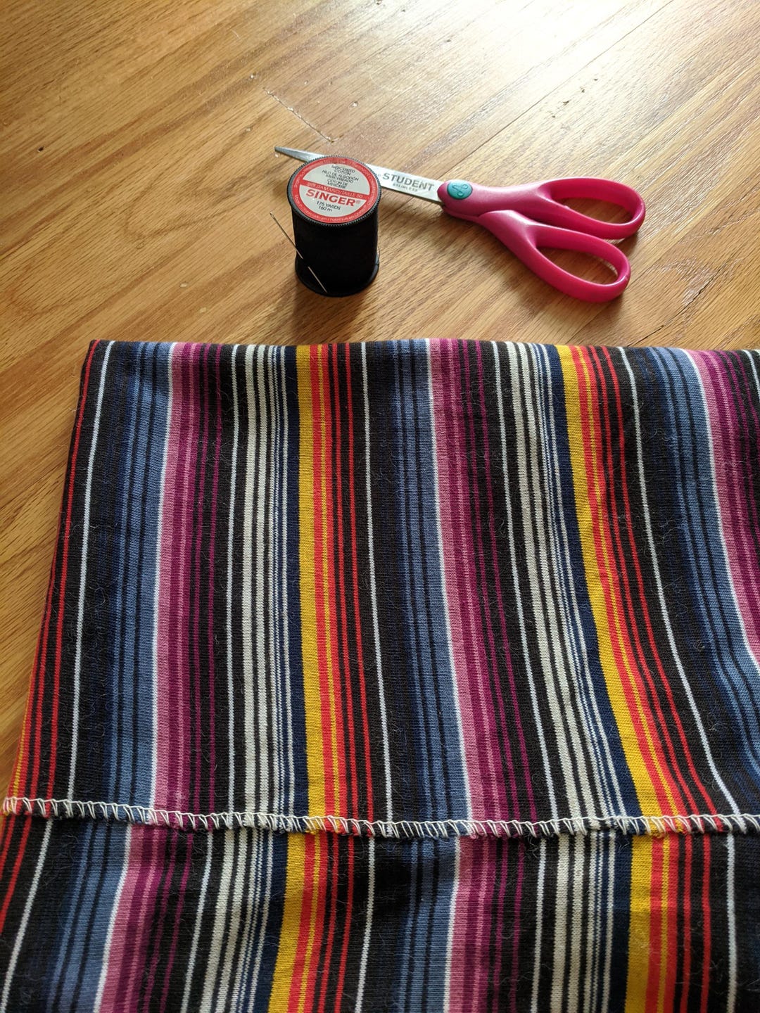 Vintage Serape Stripe Knit Fabric Tube: Soft Desert Sunset Colors (40 X ...