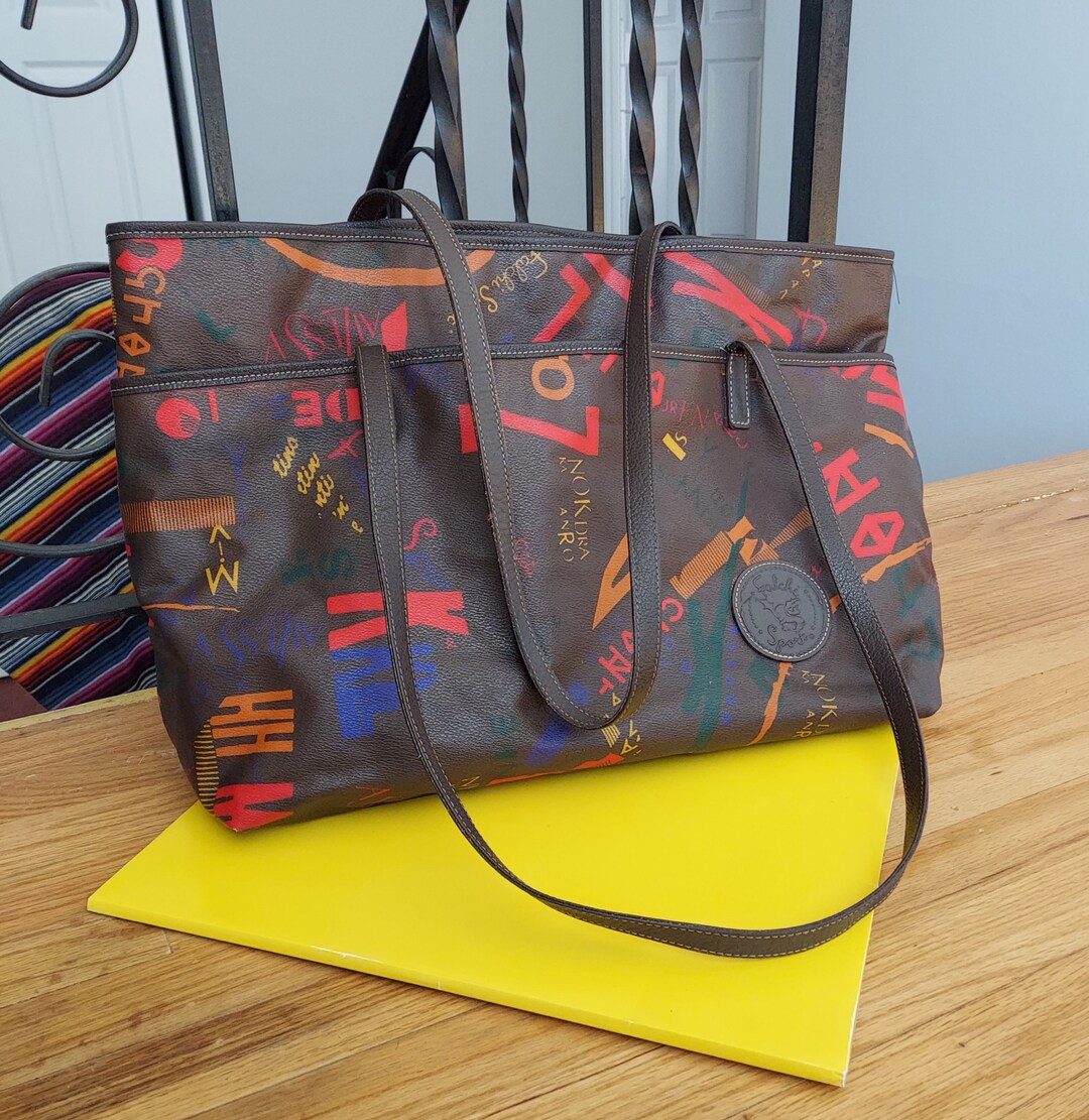 Falchi Sport Weekender | RETRO 1980s Lively Graffiti Print | Traveler ...
