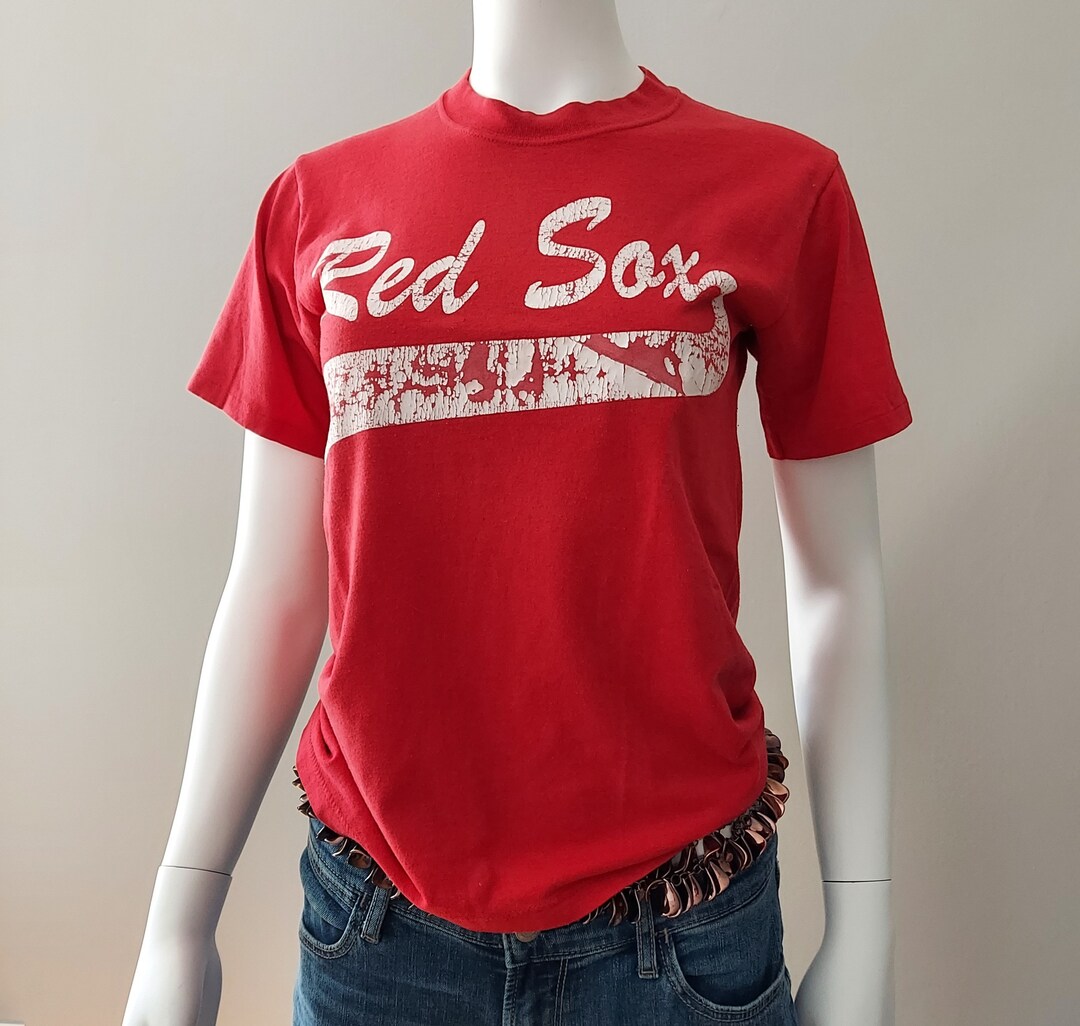 Boston RED SOX T Shirt: Number 4 for Joe Cronin, Retired | 1980s Soffe ...