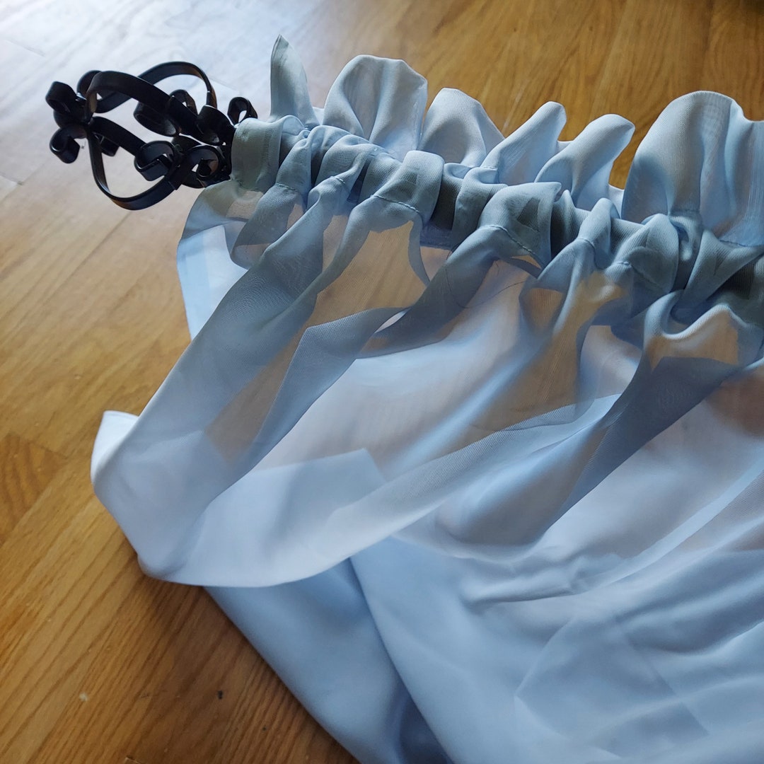 Single Panel, Ethereal Blue | Opaque Light Filter, Sheer | VINTAGE 90s ...