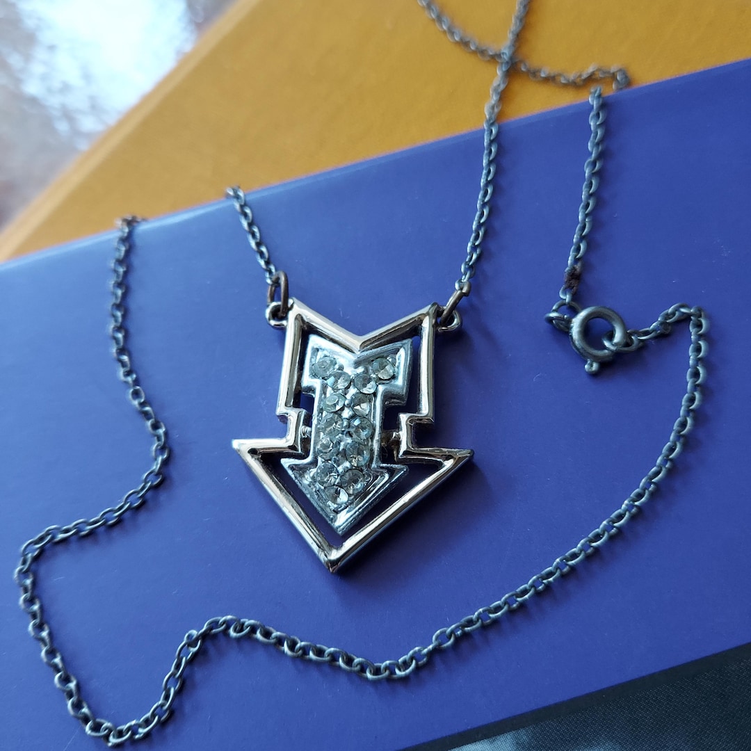 1970s Arrow Necklace: Mixed Metals, Dime Store Disco, Rhinestone Bling ...