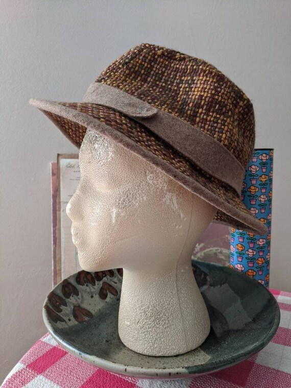Golden Tweed Fedora | STEVE MADDEN 90s Fall Menswear … - Gem