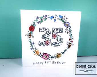 35th Birthday Card | Etsy