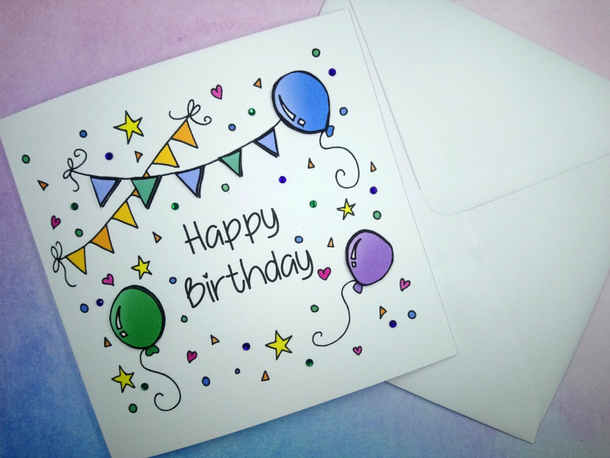 Birthday Card Happy Birthday Card Celebration Card Cards - Etsy UK